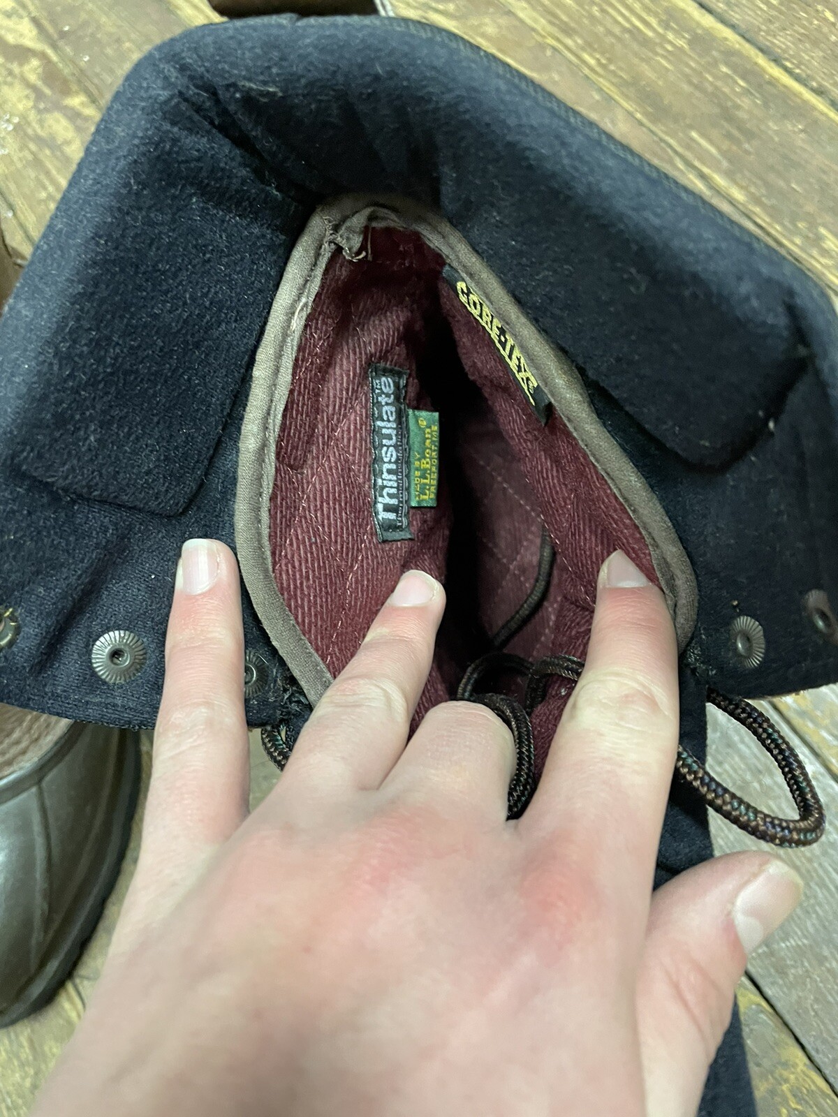 LL Bean Gore-Tex Bean Boot Thinsulate Insulated Duck Boots Men Sz 10 M ...