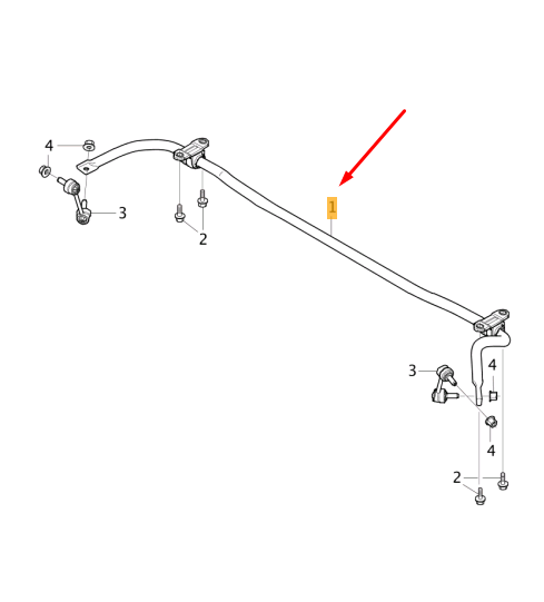 Volvo S90 2018 2.0 Rear Anti Roll Sway Bar 31360873 V90 V60 for sale ...