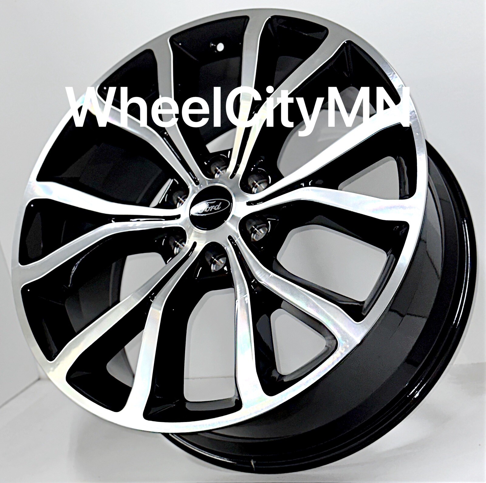 22" gloss black machined Ford Expedition Platinum OE replica rims F150 ...