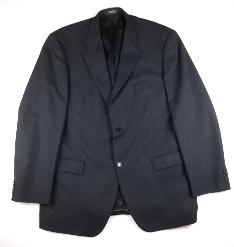 ANDREW FEZZA - MEN'S DARK GRAY BLACK BLAZER SUIT JACKET - SIZE 44L | eBay