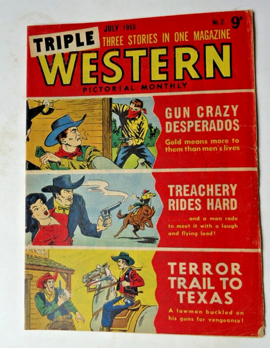 Triple Western Comic No 1 Australian Edition 1955 | eBay