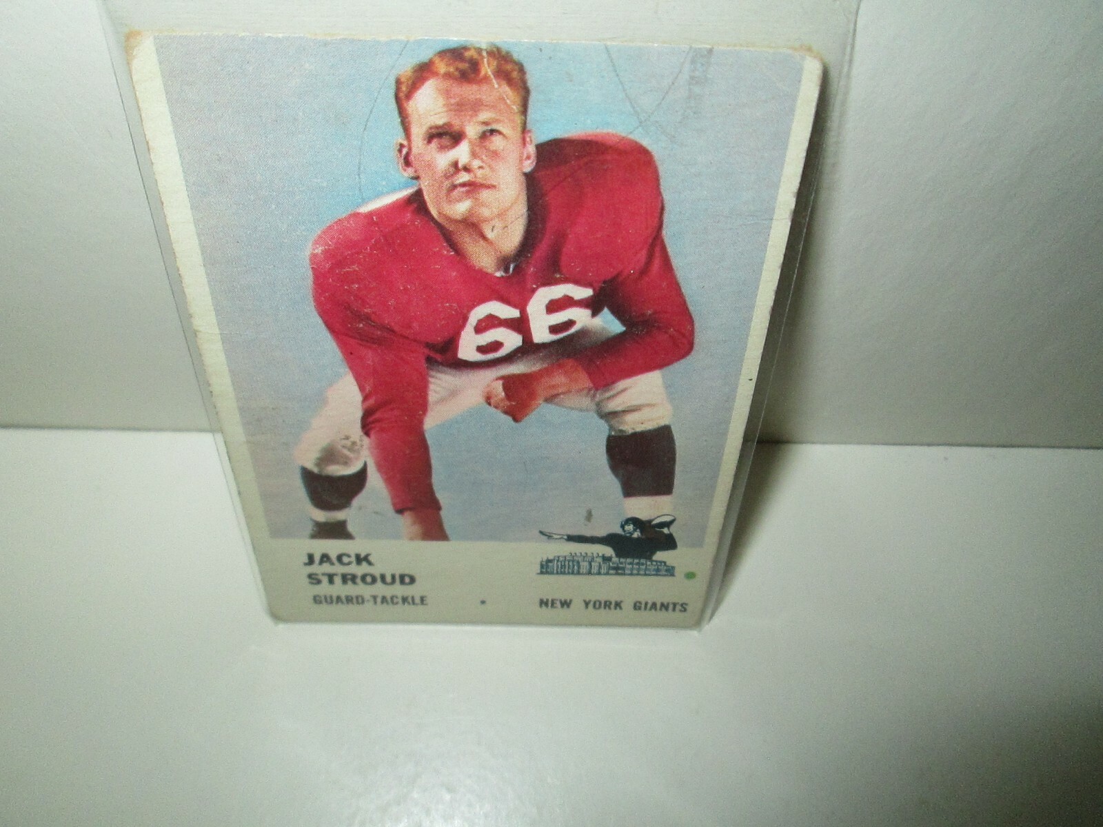 JACK STROUD 1961 FOOTBALL CARD Vintage Fleer #70 NEW YORK GIANTS Tennessee OG VG | eBay