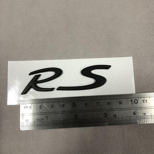 Matte Black GT4 RS Logo Badge Emblem Turbo Sport Rear Trunk Sticker ...