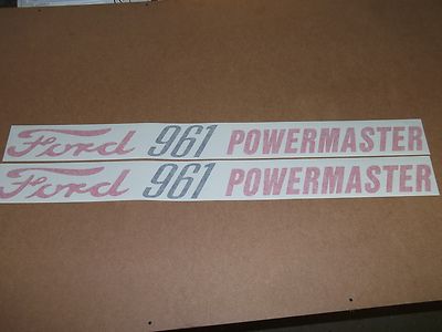FORD 961 POWERMASTER HOOD DECAL SET. (2) DECALS. VINYL!! SEE DETAILS ...