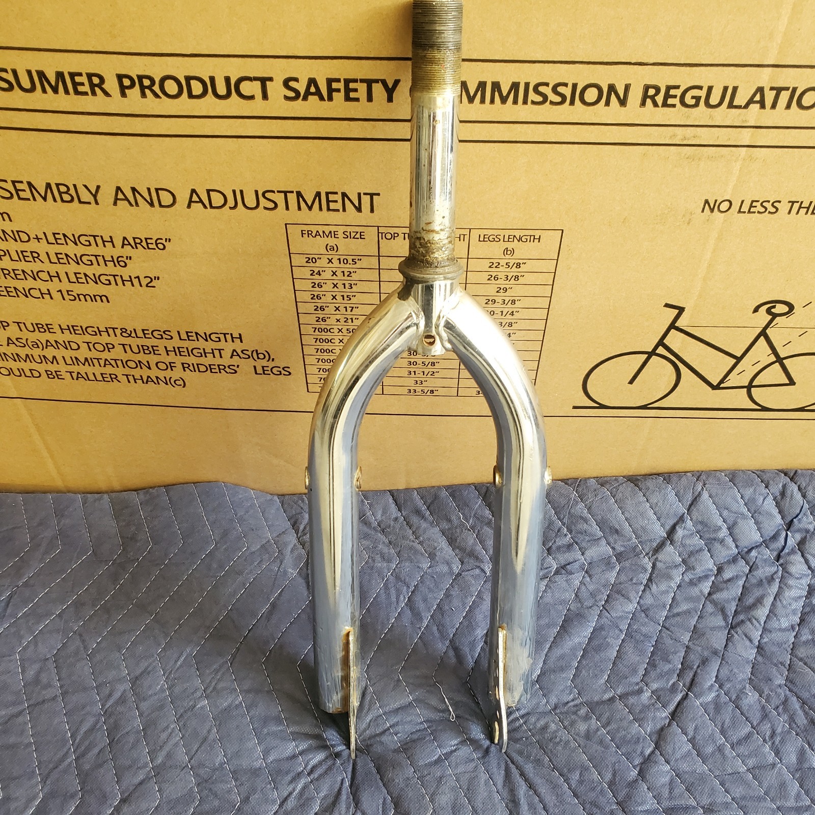 Vintage General LEE ? 1" threaded 1 20" forks for Old School BMX ...