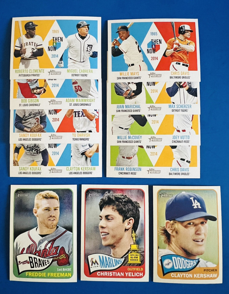 2014 Topps Heritage 418/425-Card Near Complete Baseball Set + 29 ...