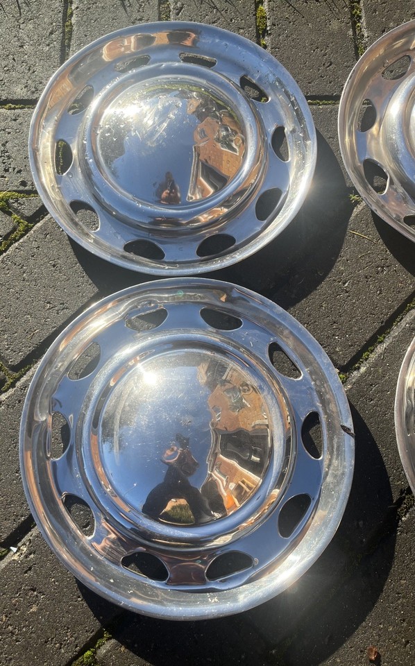 Classic Mini Mk1 Wheel Trims X4 Hub Caps Austin Morris Original #1 ...