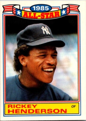 1986 Topps Baseball #7 Rickey Henderson *EX* | eBay