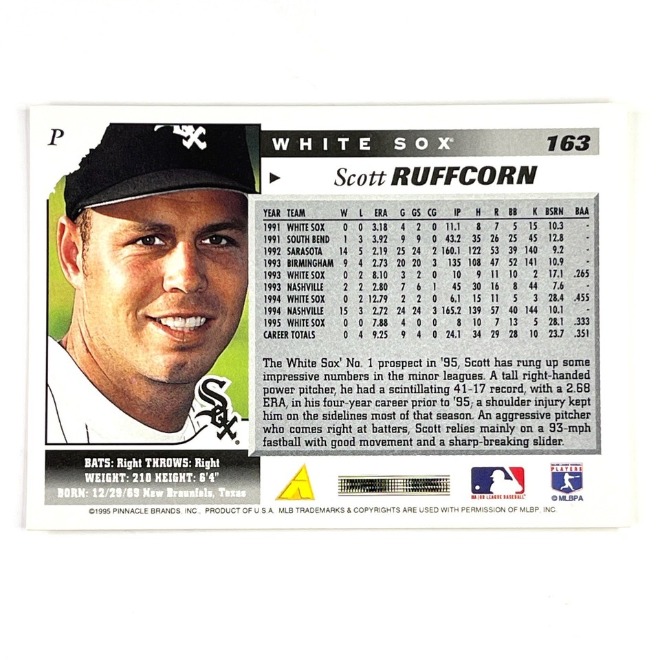 Scott Ruffcorn 1996 Score #163 Chicago White Sox MLB Baseball | eBay