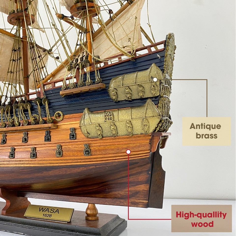 Vintage Wooden Handmade Ship Model For Home Decor, Birthday Gift ...