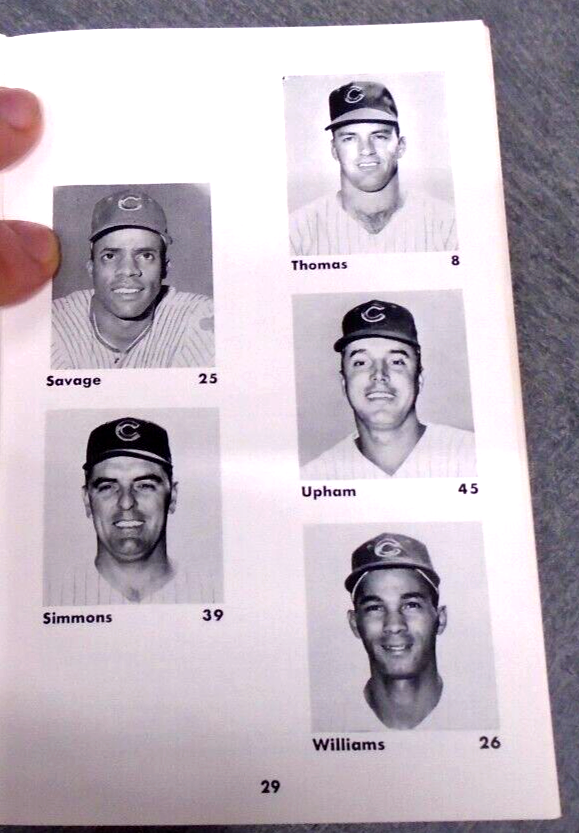 1967 CHICAGO CUBS MLB BASEBALL OFFICIAL MEDIA GUIDE ROSTER BOOK RARE ...