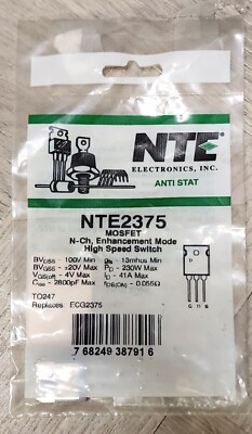 NTE2375 MOSFET N-Channel High Speed Switch 41A TO247 NTE | eBay