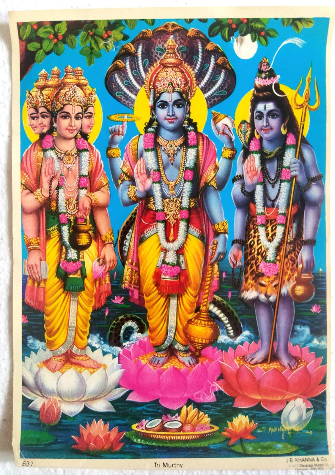 Lord Brahma Vishnu Shiva Wallpaper