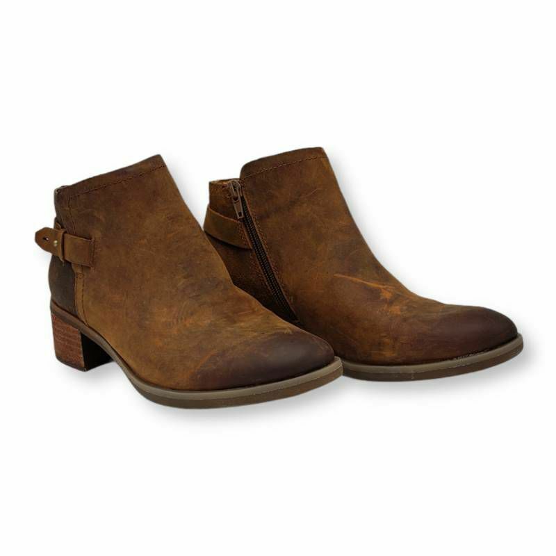 Korks Sonya Ankle Boots Womens 6 Brown Leather Buckle… - Gem
