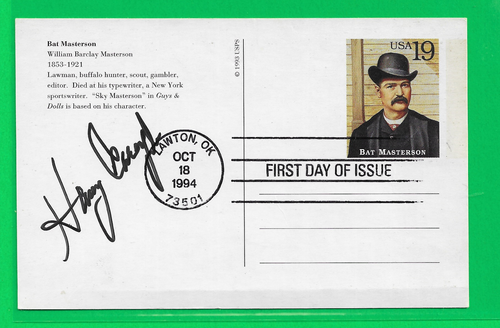 Harry Carey Jr. "Cowboy" Actor Signed "Bat Masterson" First Day ...