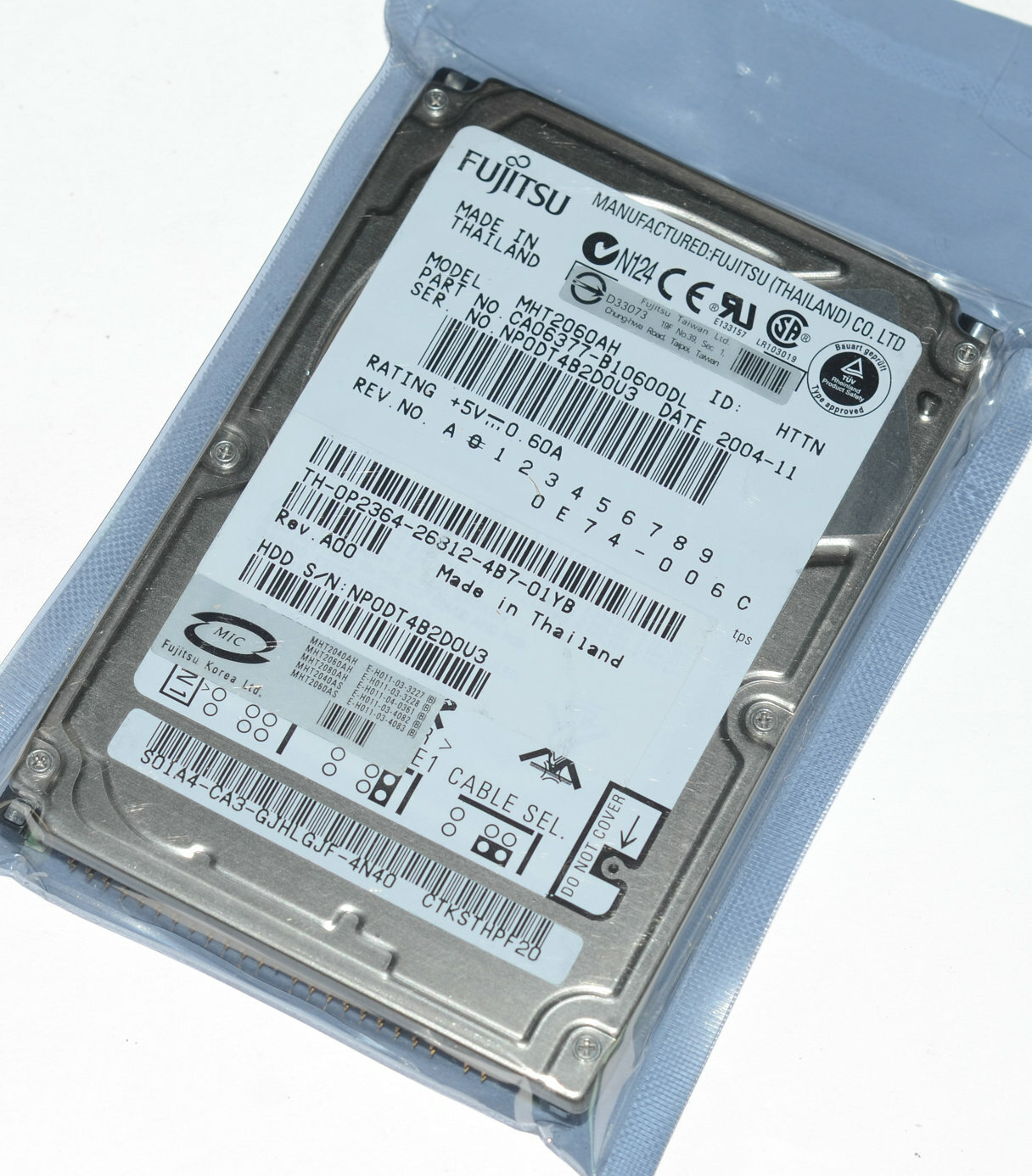 Fujitsu 60GB Internal 5400RPM 2.5" (MHT2060AH) HDD for sale online | eBay