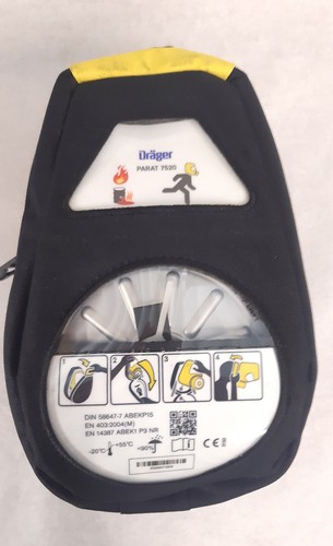 Dräger Gasmaske Fluchthaube PARAT 7520 Soft Pack Kombinationsfilter ...