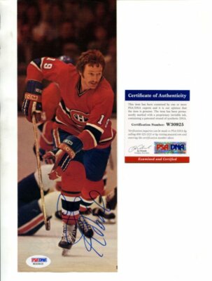 LARRY ROBINSON nhl MONTREAL CANADIENS signed PSA DNA COA autograph ...