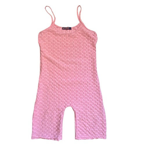 AQ-SPORT Camisole Short Honeycomb Unitard Pink Athletic Yoga Sports ...