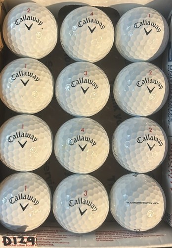12 Callaway Chrome Soft XLS White Golf Balls 5/4a Lot D129 | eBay