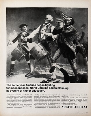 1966 North Carolina Education Print Ad - Americas Independence, 13 ...