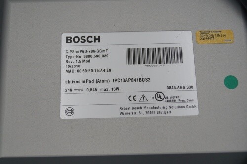 Bosch C-PS-mPad-x86-GGmT Artiknr. 3800.590.039 | eBay