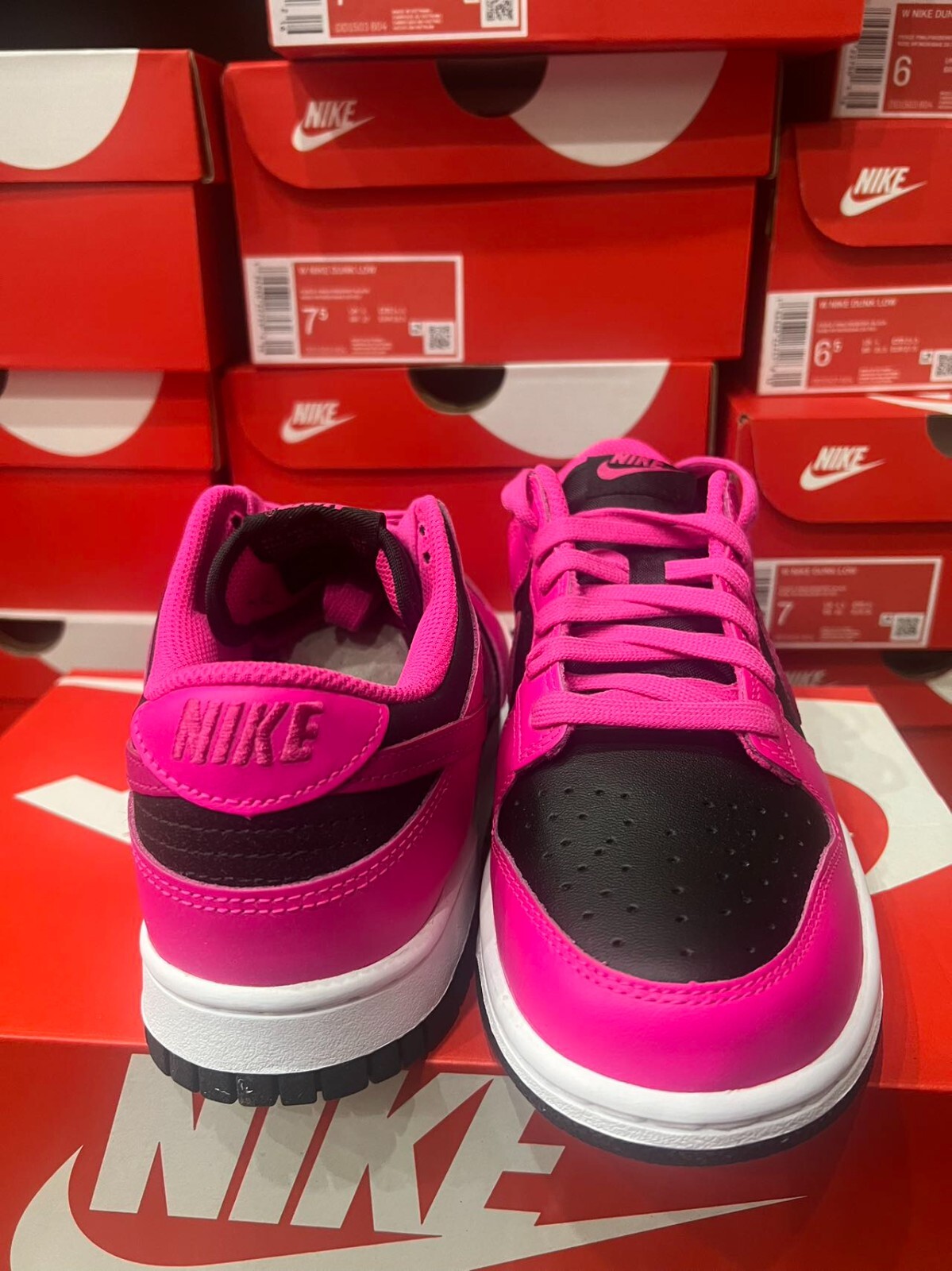 Nike Dunk Low Fierce Pink Fireberry Black WMNS Size 6W-10W DD1503-604 ...