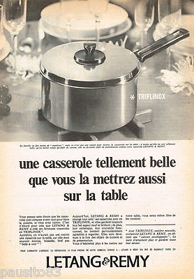 PUBLICITE ADVERTISING 055 1966 LETANG & REMY casserole TRIPLINOX | eBay