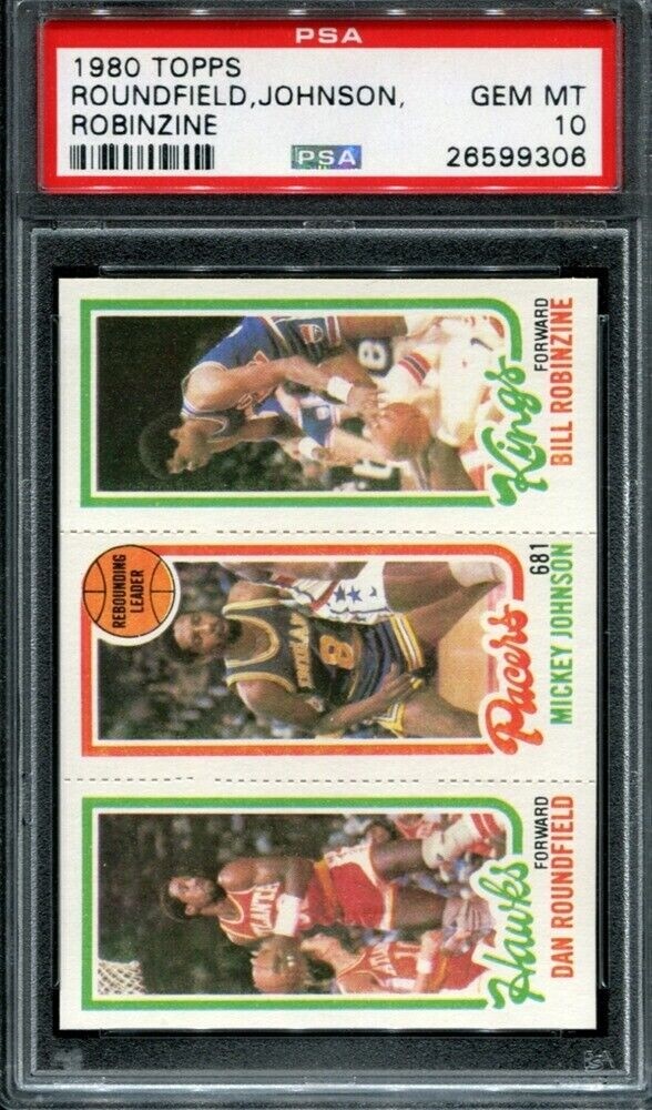 1980 Topps Basketball PSA 10 Dan Roundfield Mickey Johnson Bill ...