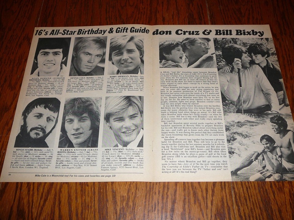 Brady Boys poster Chris Knight Brandon Cruz Bill Bixby Warren Entner ...