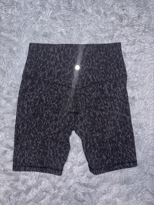 Lululemon Align High Rise Biker Shorts 8” Leopard Camp Deep Women’s ...