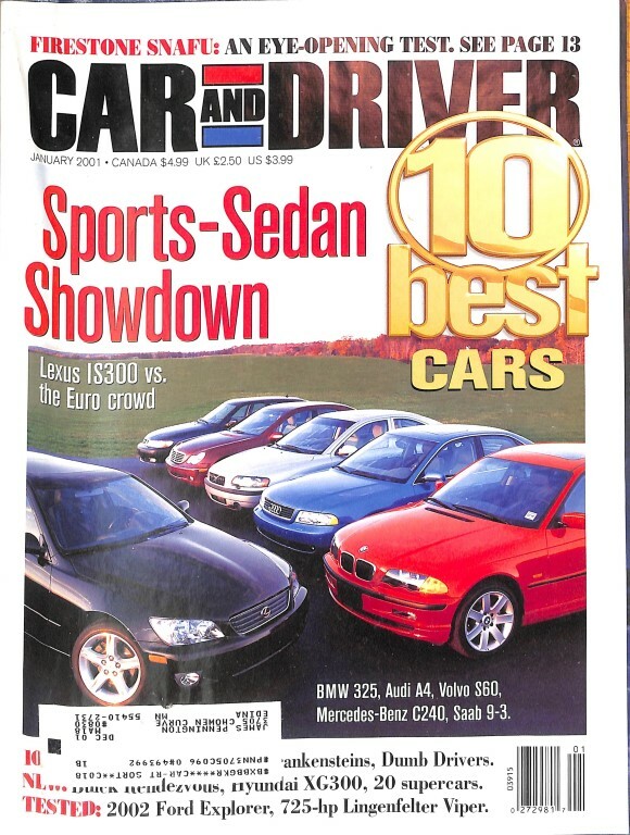 Cars and Driver, January 2001 | eBay