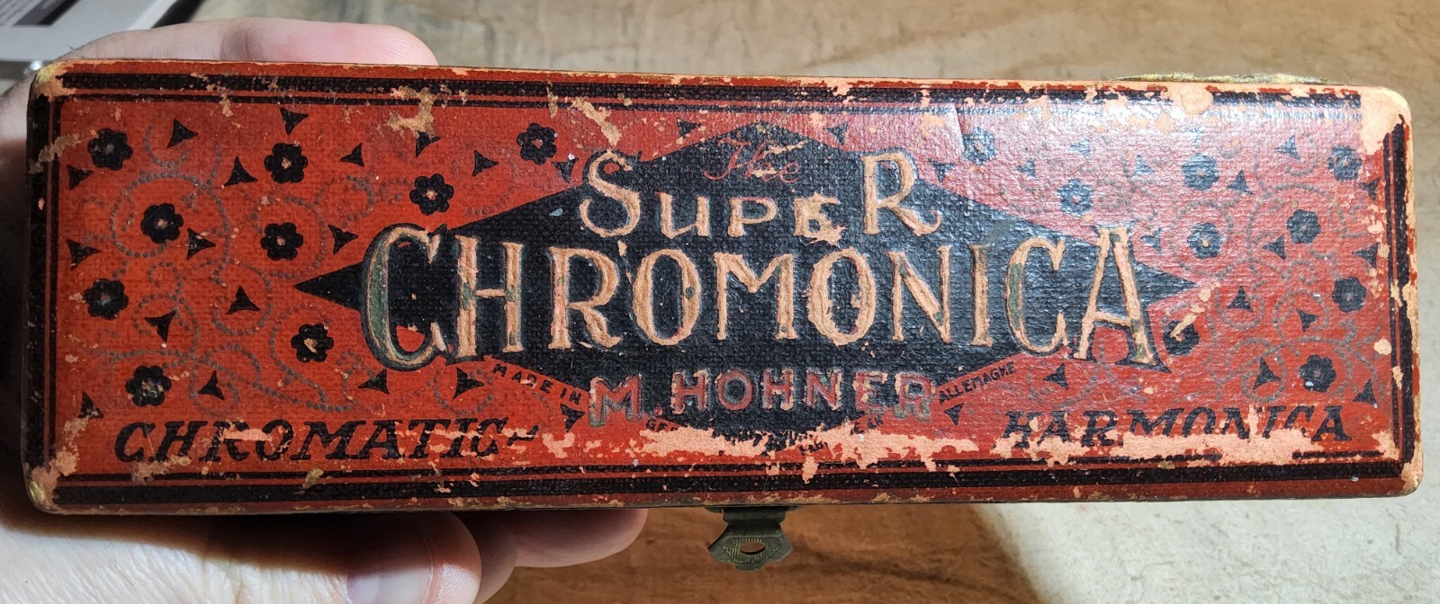 VINTAGE SUPER CHROMONICA M. HOHNER GERMANY CHROMATIC HARMONICA IN ...