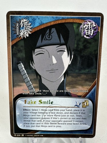 Rare - Fake Smile (520) Naruto TCG Rainbow Letters | eBay