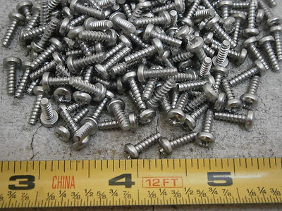 Tapping Screws M2.9 x 9.5mm Long Pozi Pan Head Type B Stainless Lot of ...