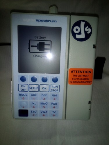 Baxter Sigma Spectrum with B/G Battery Infusion Pump | eBay