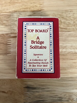 Vintage 1983 Top Board ‘A Bridge Solitaire’ Squeezes Playing Cards Deck ...