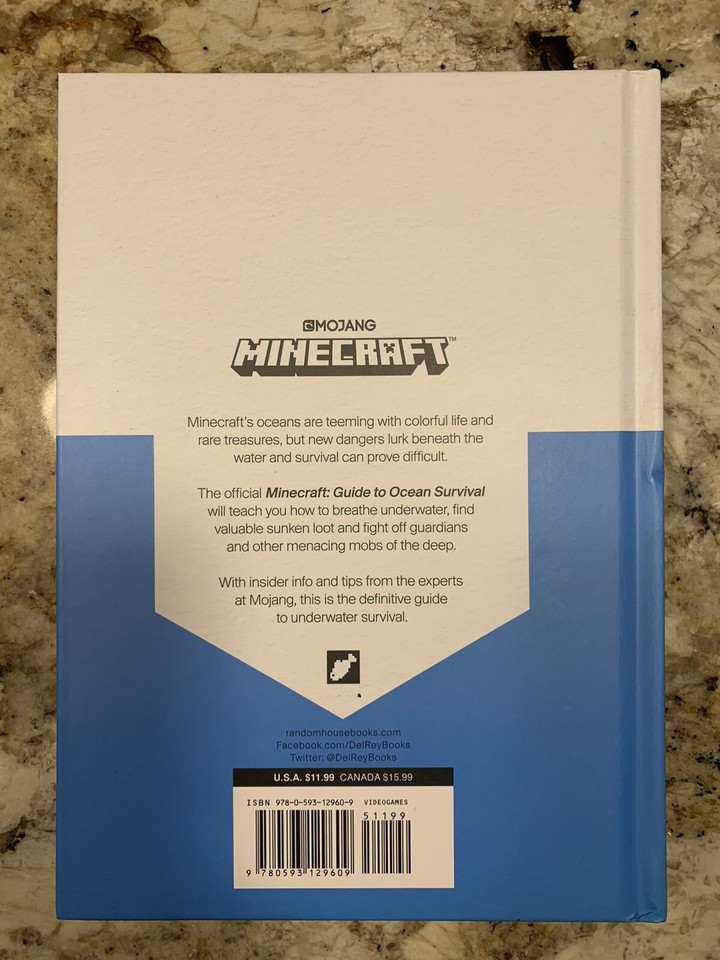 BRAND NEW MINECRAFT: GUIDE TO OCEAN SURVIVAL BY MOJANG | eBay