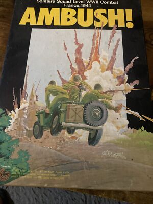 Ambush! Vintage Board Game by Victory Games Inc. VG Condition, Complete ...