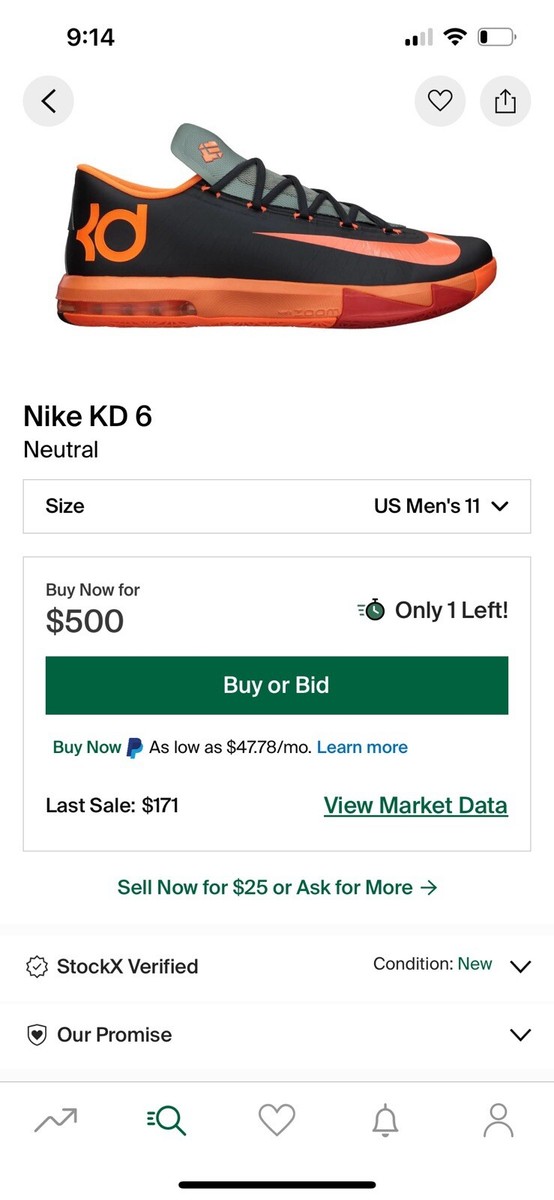 Kd 6 Neutro Nike KD 6 KD6 Neutral Orange Black Basketball Shoes