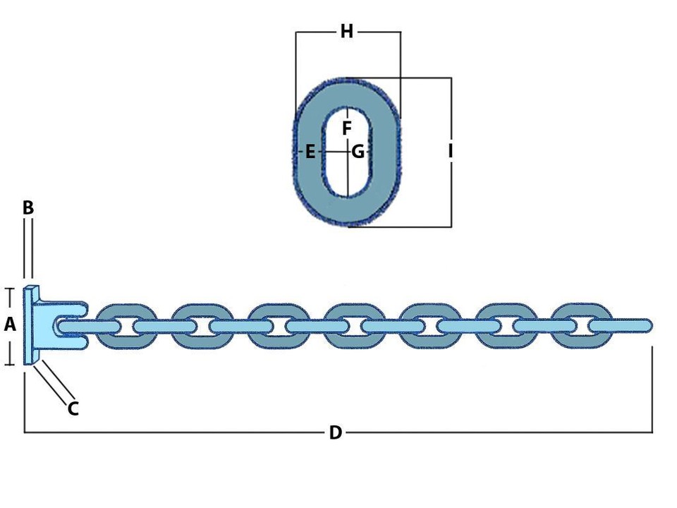 Howard 3/8" x 13 Link Flail Chain Assembly - Flailing Muck Spread ...