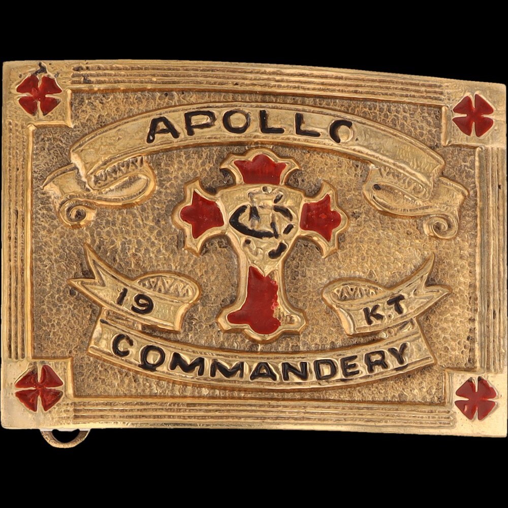 Apollo Commandery Maçonnique Chevaliers Templiers Bleu Lodge 80s NOS ...