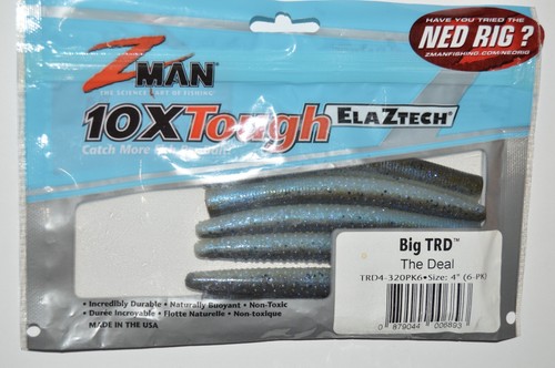z-man zman big trd 4" naturally bouyant ned rig lure the deal | eBay