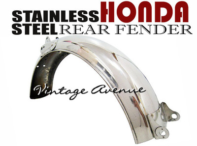 HONDA SS50 CS50 S50 CL50 CL70 REAR FENDER MUDGUARD *STAINLESS STEEL* [V ...
