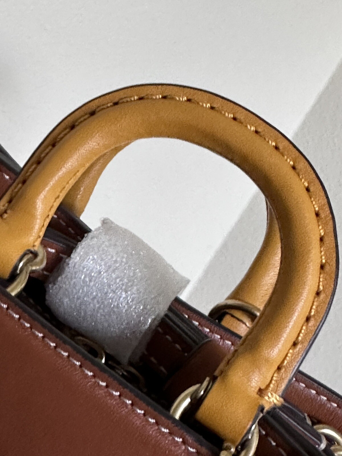 COACH ROGUE 12 COCOA BURNISHED AMBER / YELLOW MINI BA… - Gem