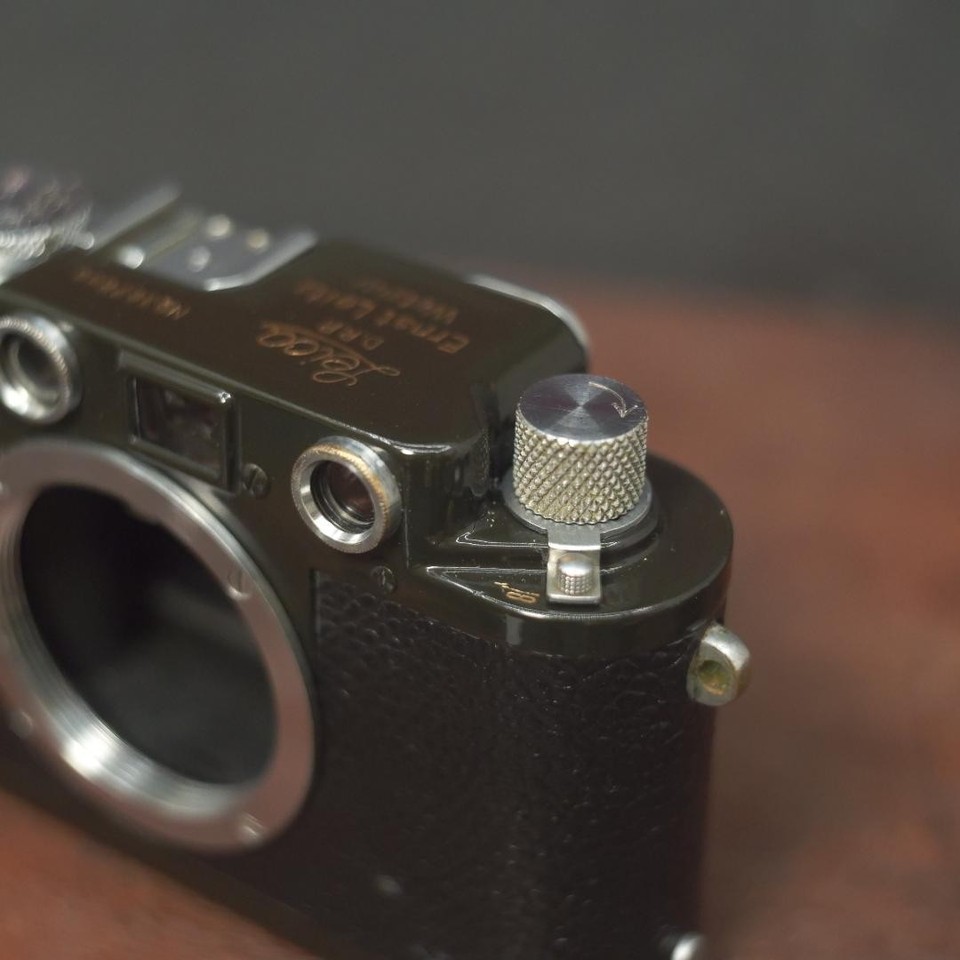 Leica IIIc Olive Green Painted Barnack Camera Overhauled Shutter Lens ...