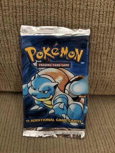 Base Set Unlimited 1999 Booster Pack Blastoise EMPTY WOTC Pokémon NO ...