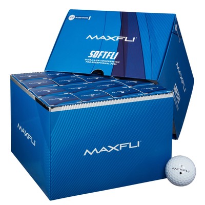 Maxfli SoftFli Golf Balls Gloss White Finish Ultra Soft Low Compression ...