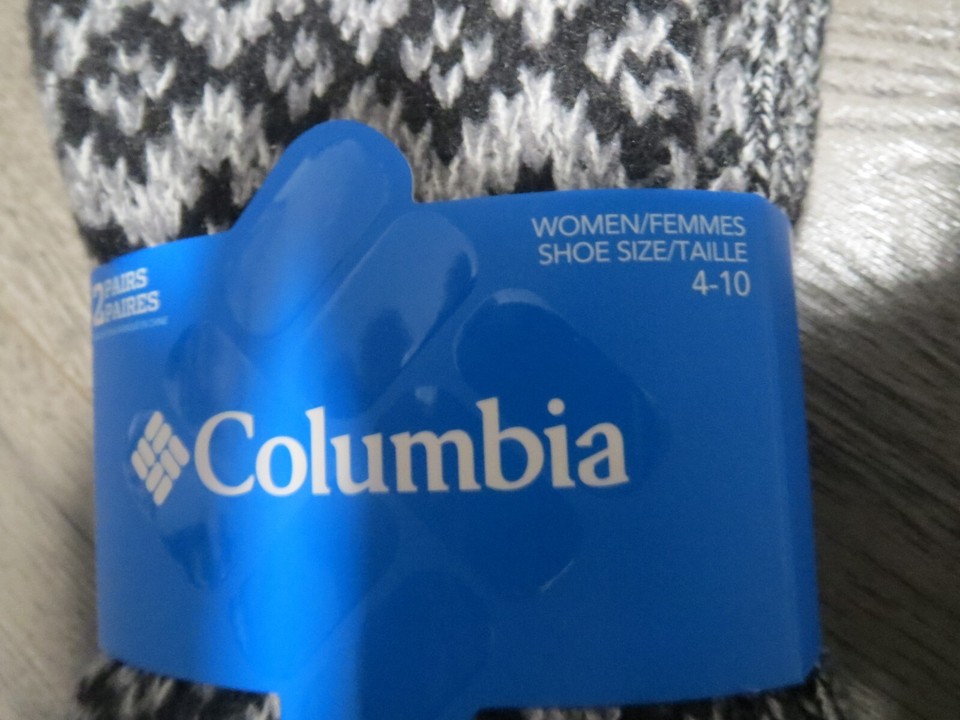 Womens Columbia Super Soft socks, one size 4-10, NWT | eBay