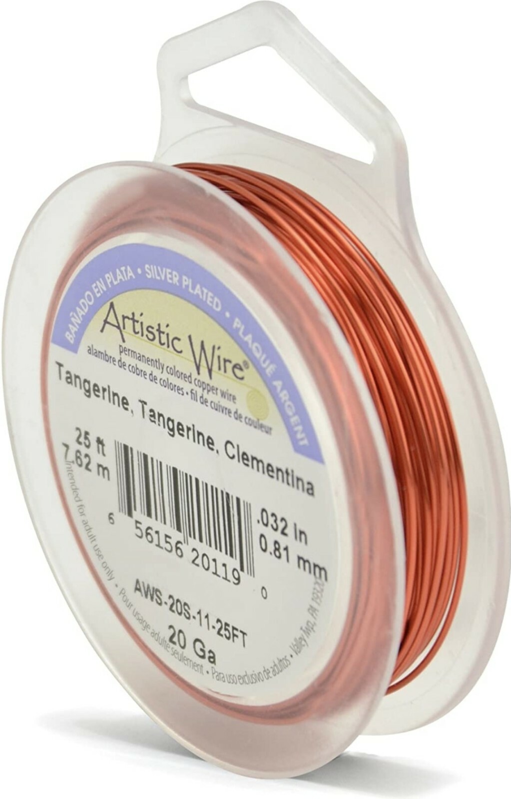 Artistic Wire, 20 Gauge, Tangerine Color, 25 ft (7.6 m) Craft Wire | eBay